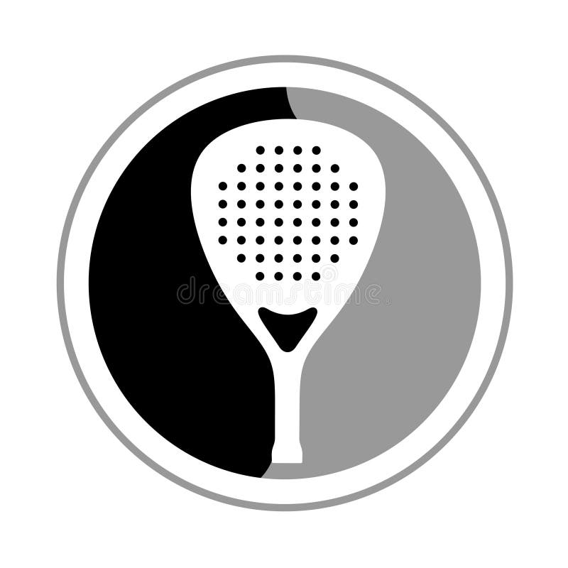 Padel racketsymbol vektor illustrationer. Illustration av cirkel ...