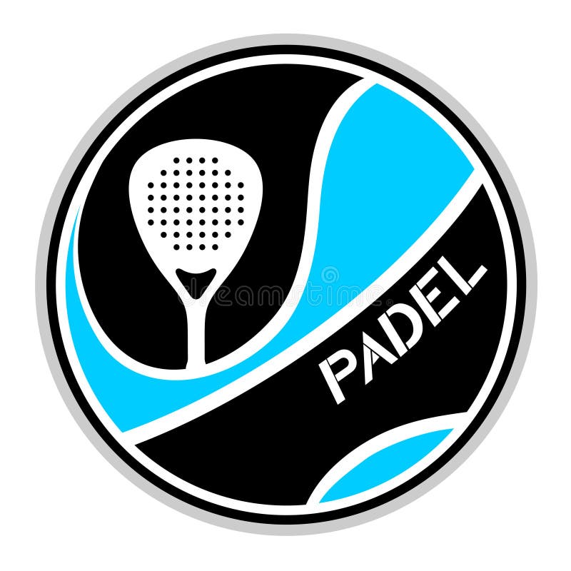 Padel symbol design stock vector. Illustration of tournament - 112350120