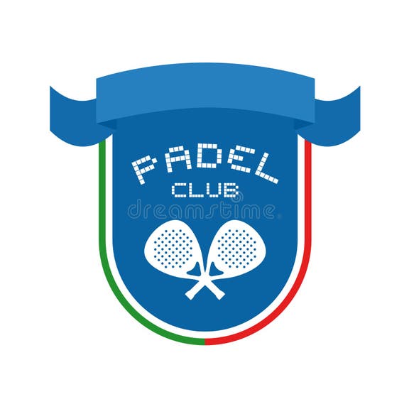 Padel symbol design stock vector. Illustration of match - 115930687