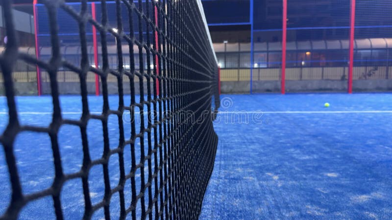 A Padel Tennis Net with a Ball Hitting Stock Footage - Video of closeup ...