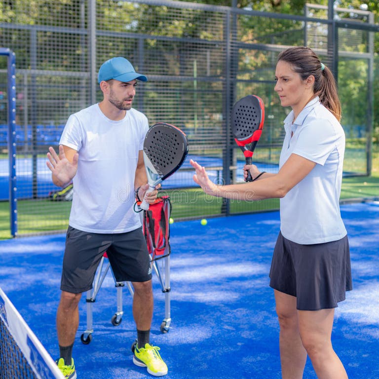 Padel Tennis Personal Training Stock Photo - Image of skills, session ...