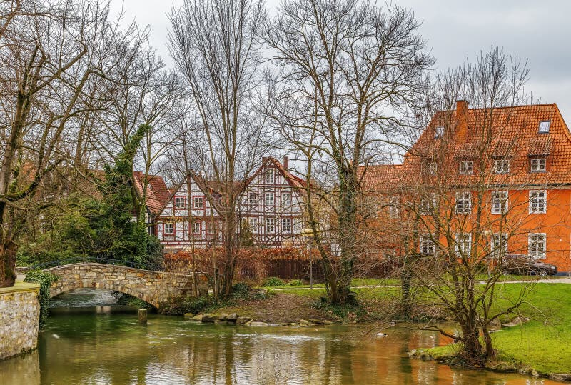 Pader River in Paderborn, Germany Stock Photo - Image of building ...