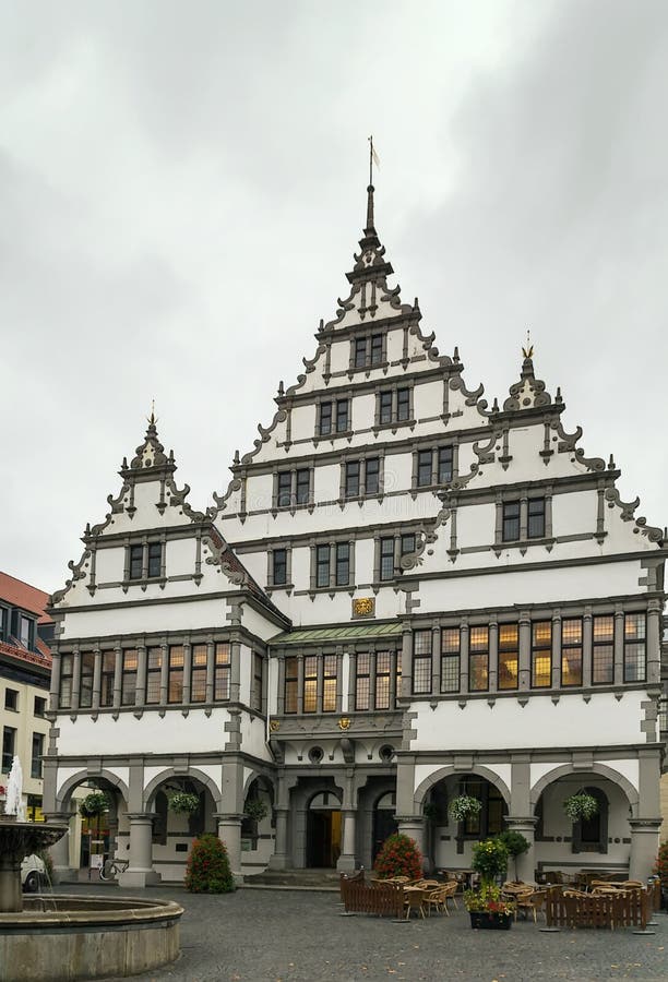 Paderborn-Rathaus, Deutschland Stockfoto - Bild von europa, deutschland ...