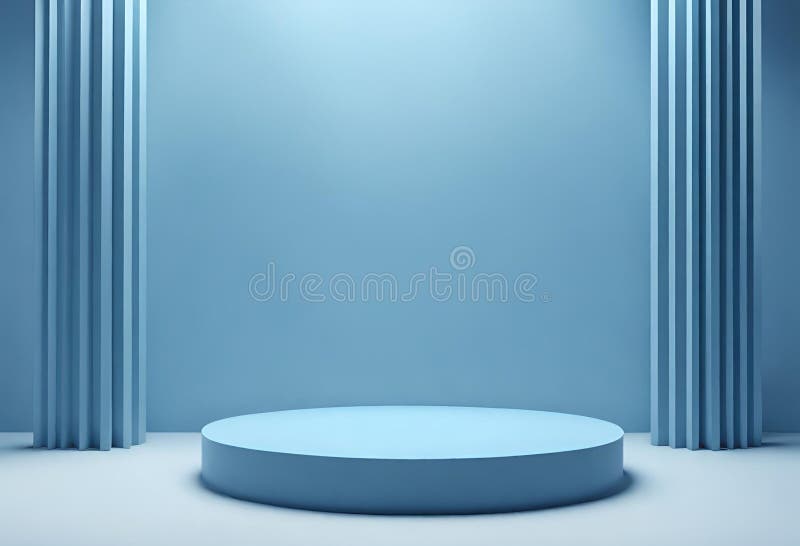 Padestal Podium Stage 3D Render Illustration Minimalistic Abstract ...