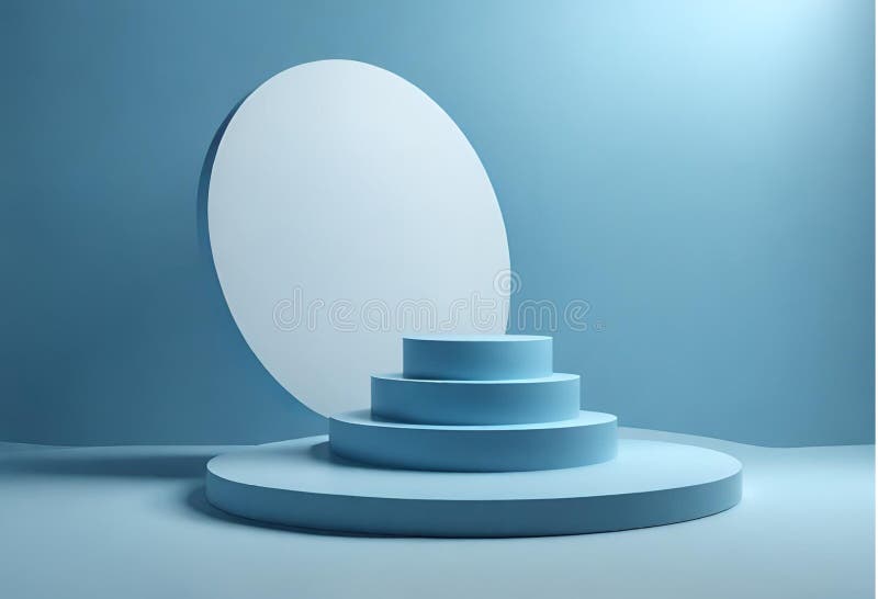 Padestal Podium Stage 3D Render Illustration Minimalistic Abstract ...