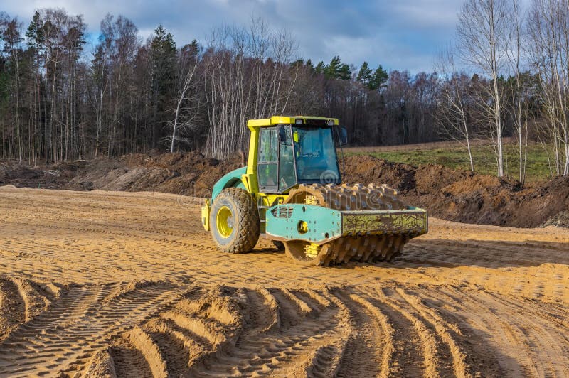 Padfoot Roller Compactors Stay Alone Stock Photo - Image of agriculture ...