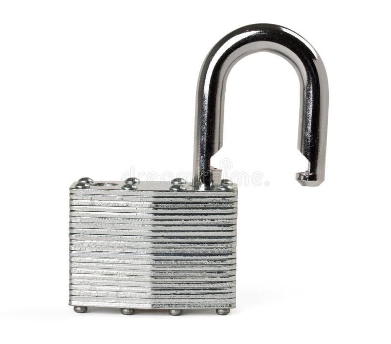Silver Padlock stock photo. Image of password, security - 15079106