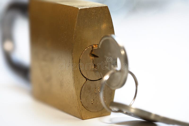 Padlock stock image. Image of white, lock, steel, security - 1652585