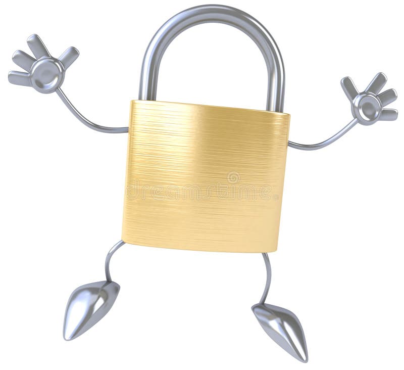 Padlock stock illustration. Illustration of safety, security - 16536487