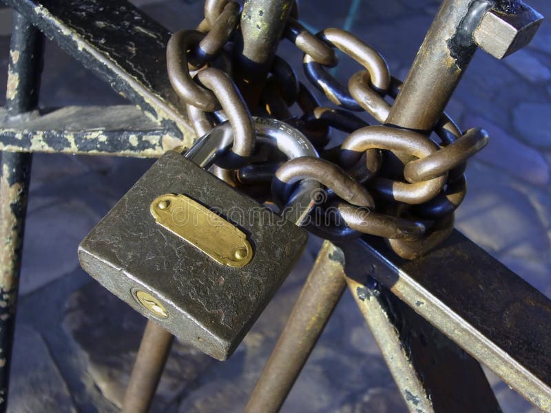 Padlock stock photo. Image of hard, jail, metal, security - 17717802