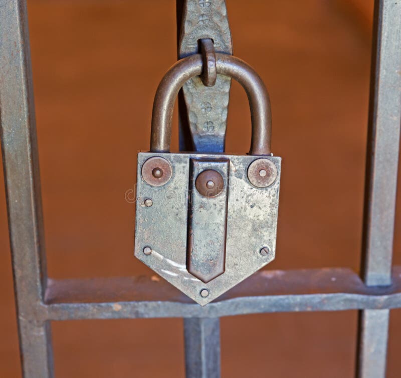 Padlock stock photo. Image of vintage, rundown, closeup - 25533238
