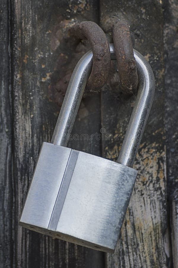 Padlock stock photo. Image of gate, guard, crevice, crime - 28316678