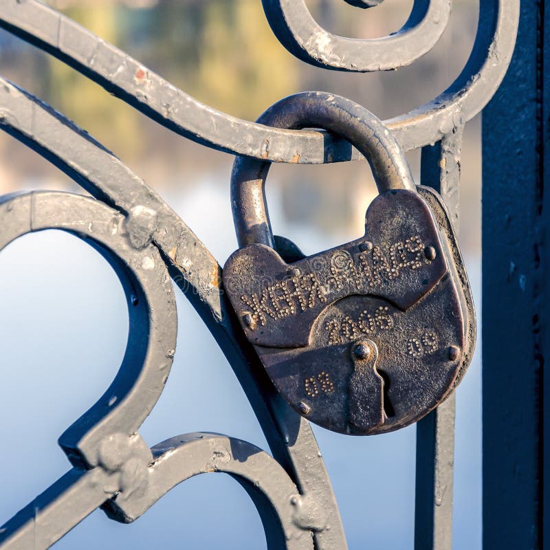 Padlock stock image. Image of weddings, water, lock, bridge - 28822867