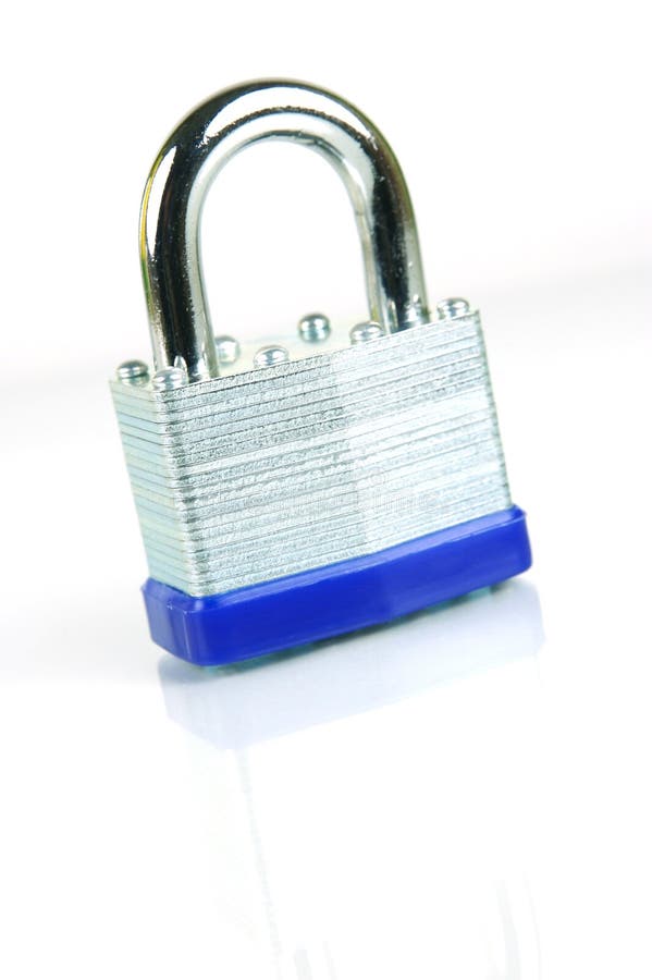 Silver Padlock stock photo. Image of password, security - 15079106