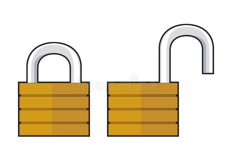 Lock Smiling stock vector. Illustration of lock, padlock - 11845271