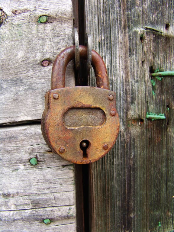 Padlock stock image. Image of access, metal, iron, corrosion - 687883