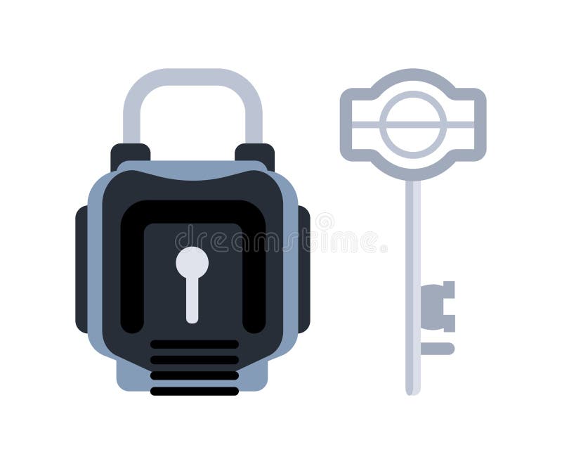 Padlock Being Unlocked with Key for Security and Privacy Stock ...