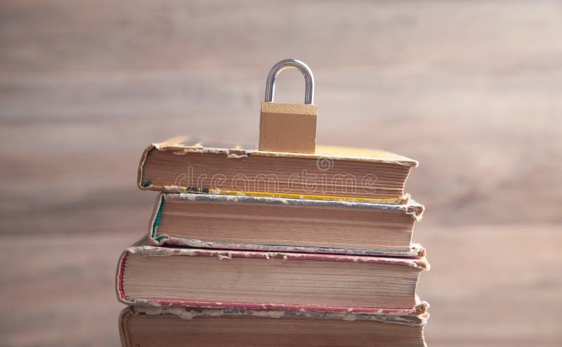 Padlock and Book. Information Security Stock Image - Image of education ...