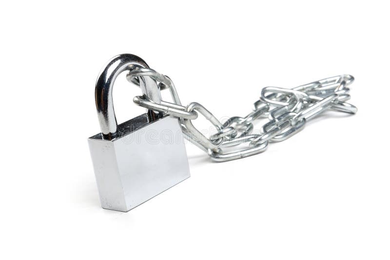 Security Lock Burglary Chains Broken Padlock Stock Image - Image of ...