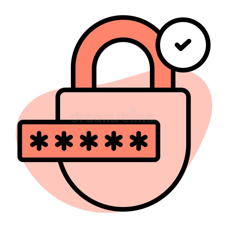 Padlock with Check Mark Denoting Secure Password Vector Stock Vector ... Padlock with Check Mark Denoting Secure Password Vector Stock Vector ...