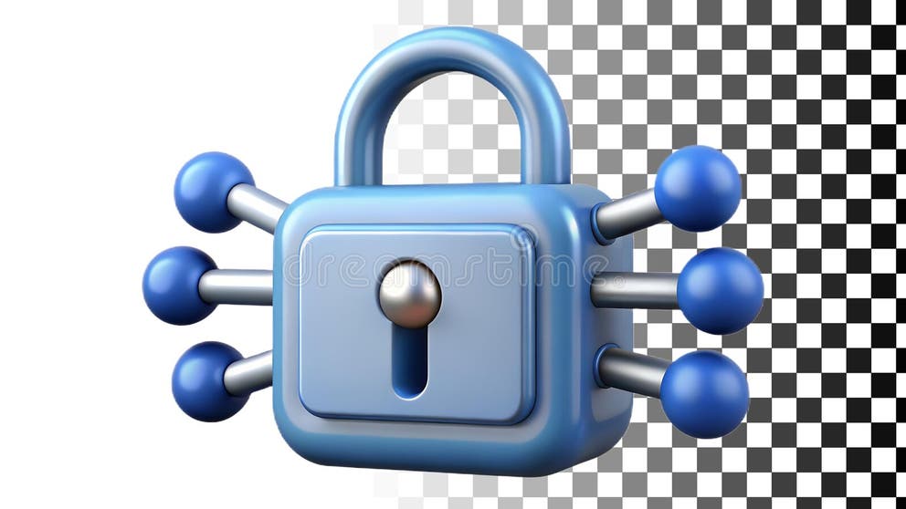 Padlock with Circuits, Digital Lock, Cyber Security, Secure Lock, Tech ...