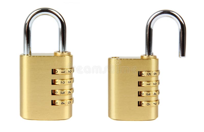 Lucky Locks Isolated on White Background Stock Photo - Image of idea ...