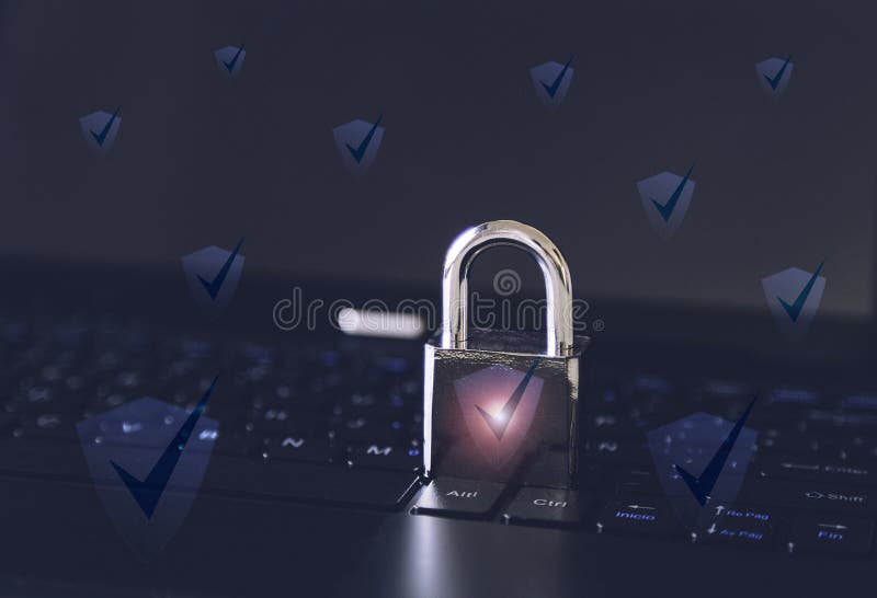 Padlock on a Computer Keyboard - Cybersecurity Concept Stock Image ... Padlock on a Computer Keyboard - Cybersecurity Concept Stock Image ...