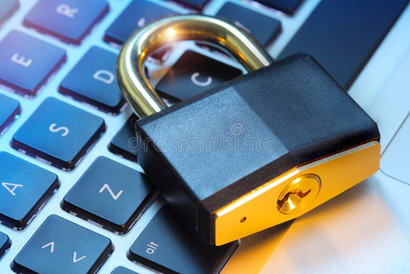 Padlock on Computer Keyboard Stock Photo - Image of banking, finance ... Padlock on Computer Keyboard Stock Photo - Image of banking, finance ...