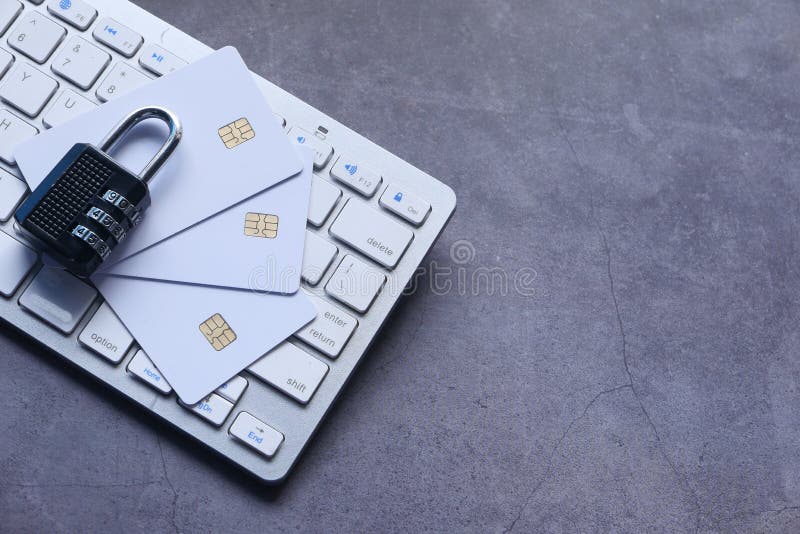 Padlock on Credit Card, Internet Data Privacy Information Security ...