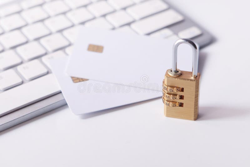 Padlock on Credit Card, Internet Data Privacy Information Security ...