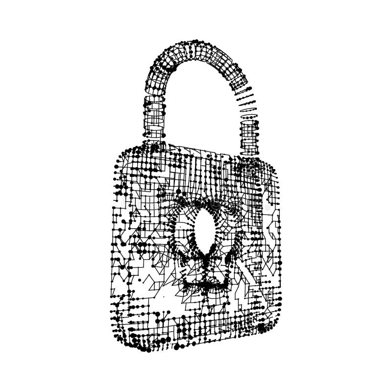 Padlock Blueprint Stock Illustrations – 106 Padlock Blueprint Stock ...