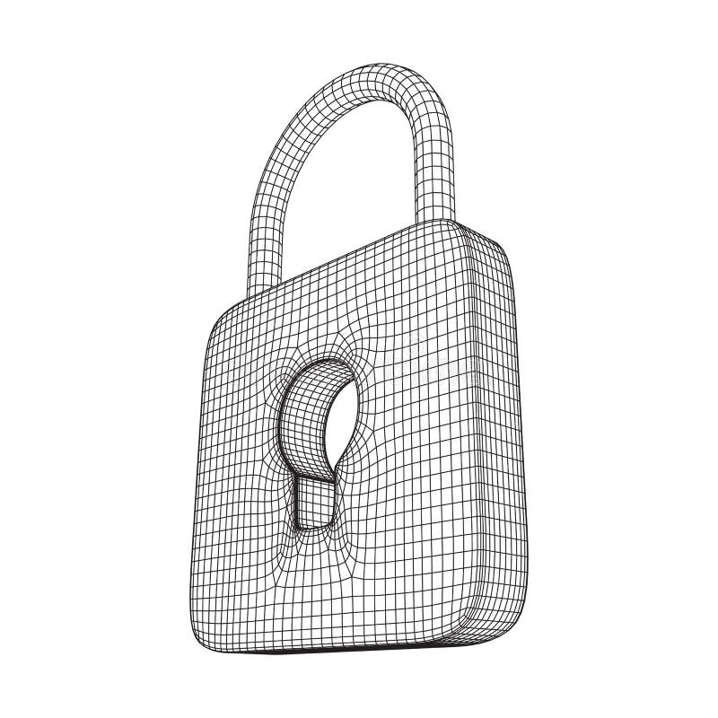 Padlock Blueprint Stock Illustrations – 106 Padlock Blueprint Stock ...
