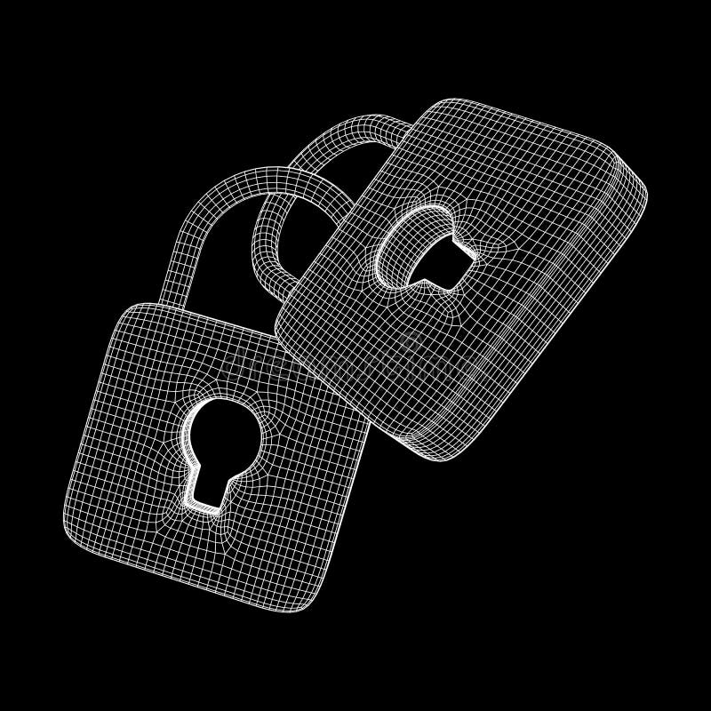 Padlock Cyber Security Concept Stock Vector - Illustration of privacy ... Padlock Cyber Security Concept Stock Vector - Illustration of privacy ...