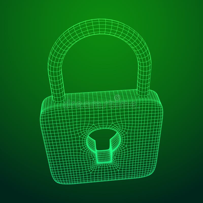 Padlock Blueprint Stock Illustrations – 116 Padlock Blueprint Stock ...