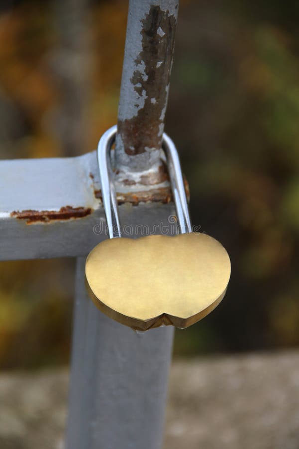 Padlock on fence two stock photo. Image of ceremony - 160658328