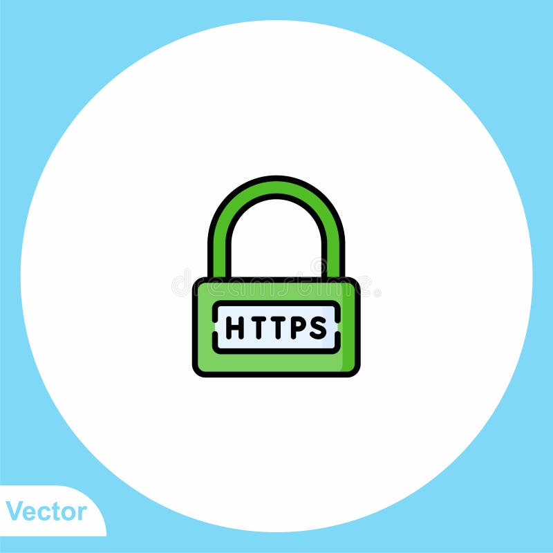 Padlock Flat Vector Icon Sign Symbol Stock Illustration - Illustration ...