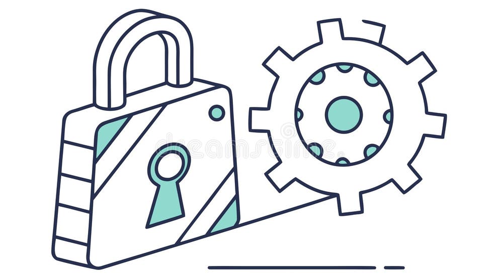 Padlock Lock System Stock Illustrations – 81,411 Padlock Lock System ...