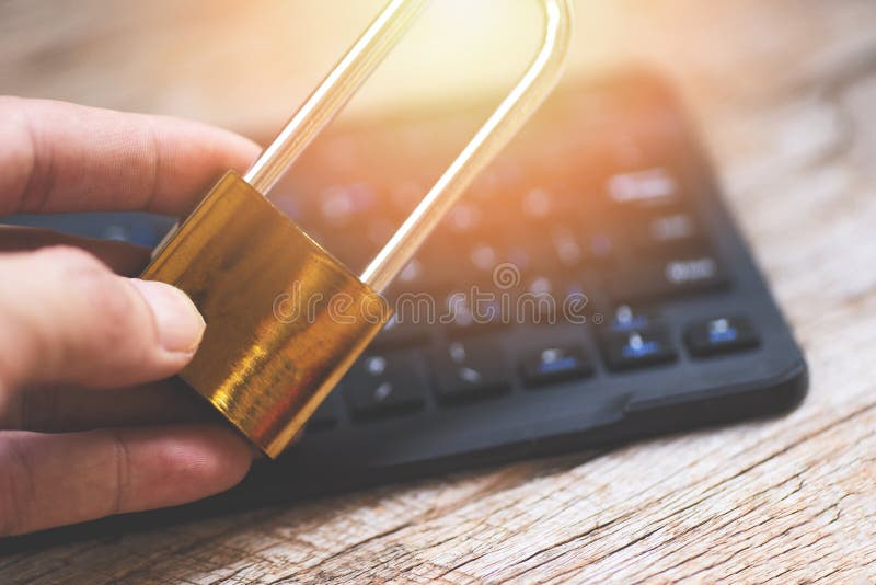 Computer locked up stock photo. Image of safeguard, problem - 360512