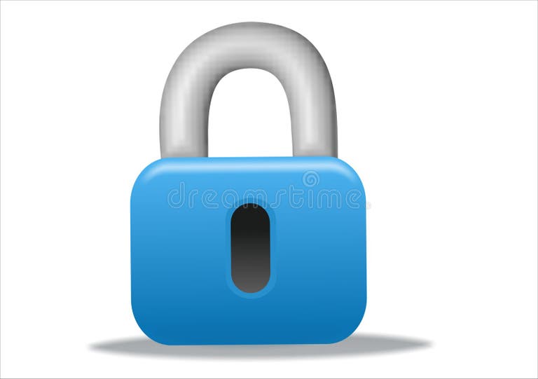 Blue Padlock Icon Stock Illustrations – 28,912 Blue Padlock Icon Stock ...