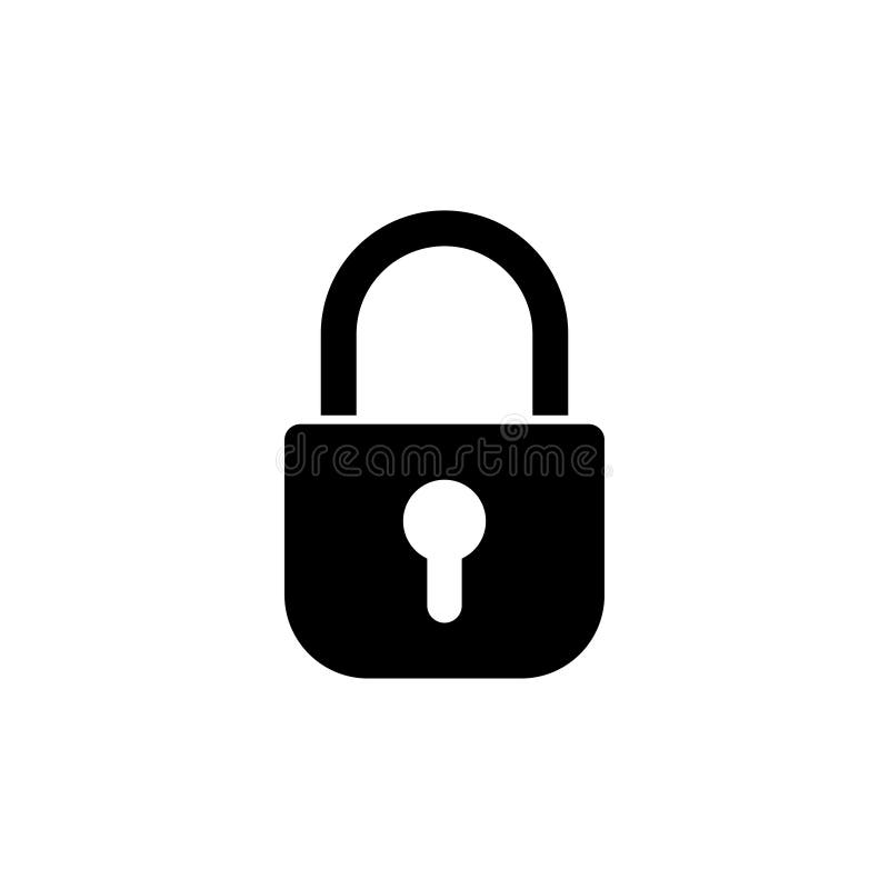 Padlock Icon Design Template Vector Isolated Stock Illustration ...