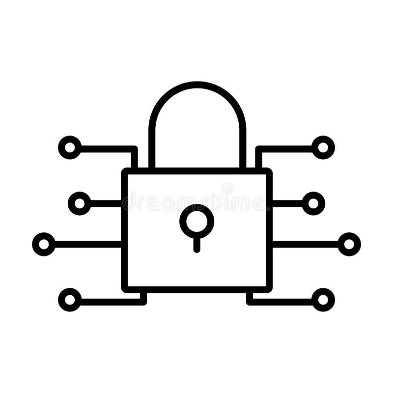Padlock Icon Illustration. Suitable for Cyber Security Icon. Icon ...
