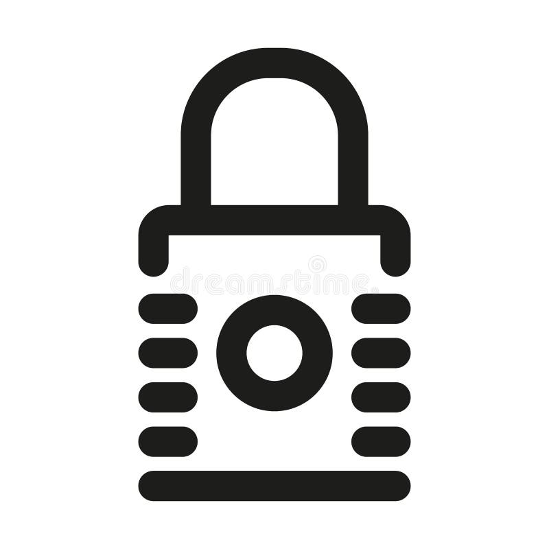 Password Secret Icon. Pin Code Lock Vector Illustration Stock Vector ...