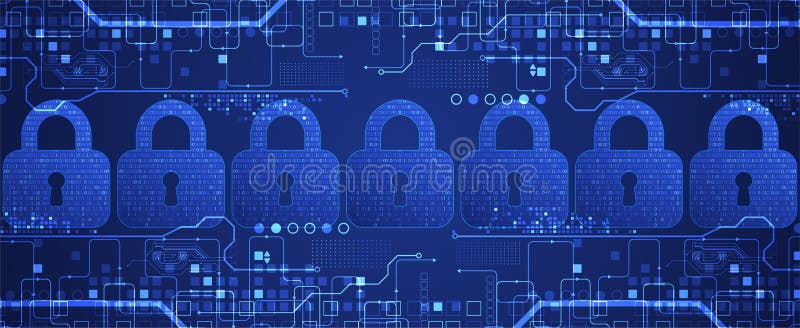 Padlock Icon.Ppersonal Data Security Illustrates Cyber Data or ...