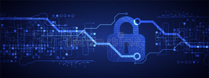 Padlock Icon.Ppersonal Data Security Illustrates Cyber Data or ...