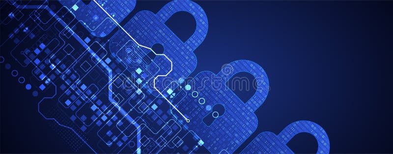 Padlock Icon.Ppersonal Data Security Illustrates Cyber Data or ...