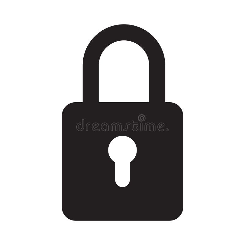 Padlock Icon, Security Icon. Padlock with Keyhole Icon Stock Vector ...
