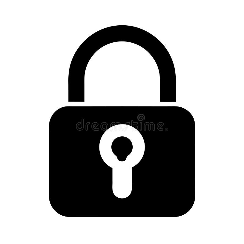 Padlock Icon is a Simple Graphic Representation of a Lock, Stock Image ...