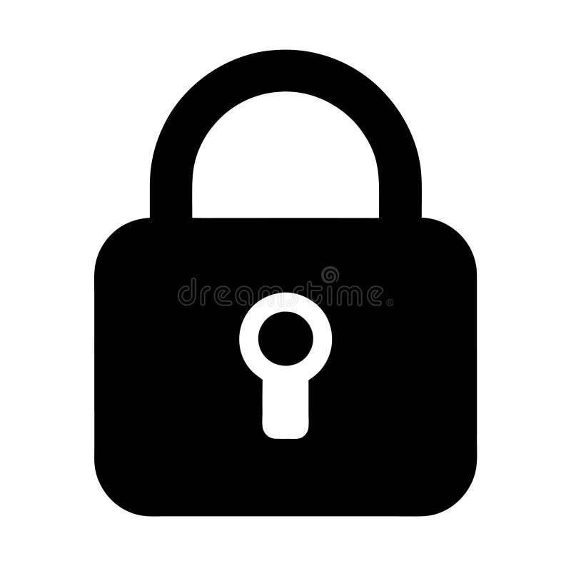 Padlock Icon is a Simple Graphic Representation of a Lock, Stock Image ...