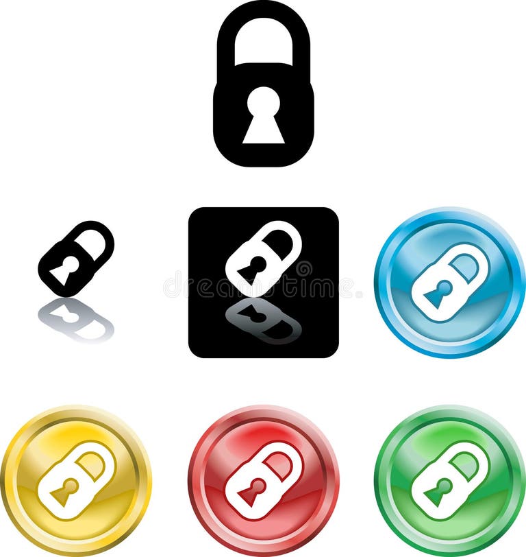 Blue Padlock Symbol Stock Illustrations – 24,852 Blue Padlock Symbol ...