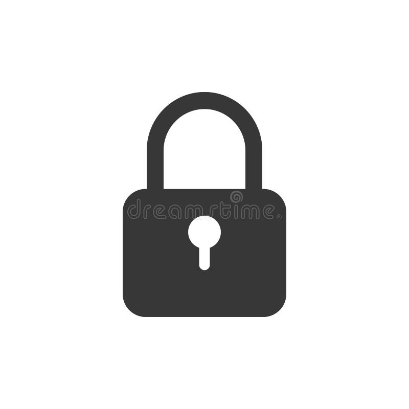 Padlock Icon Vector, Flat Design Best Vector Stock Illustration ...